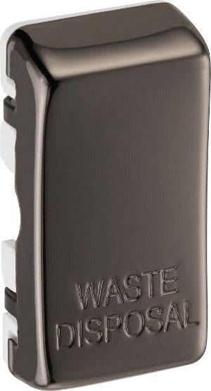 BG Black Nickel Engraved 'Waste Disposal' Grid Rocker Cap RRWDISBN ...