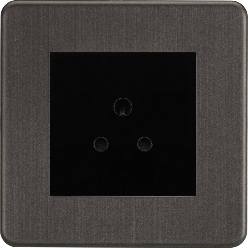 Knightsbridge Screwless Smoked Bronze 5A Unswitched Socket SF5AMSBB ...